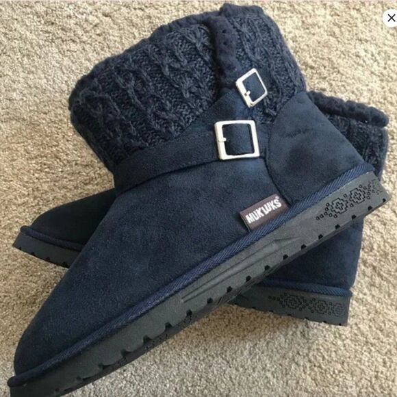 Muk Luks | Shoes | The Original Muk Luksfaux Fur Sweater Look Boots ...